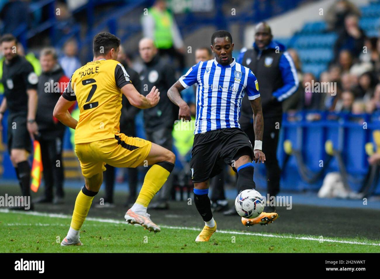 Sheffield, UK. 23rd Oct, 2021. Jaden Brown #3 of Sheffield Wednesday ...