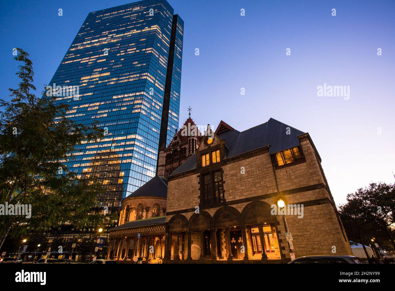 Boston, Massachusetts - October 6, 2021: Historic Trinity Church in ...