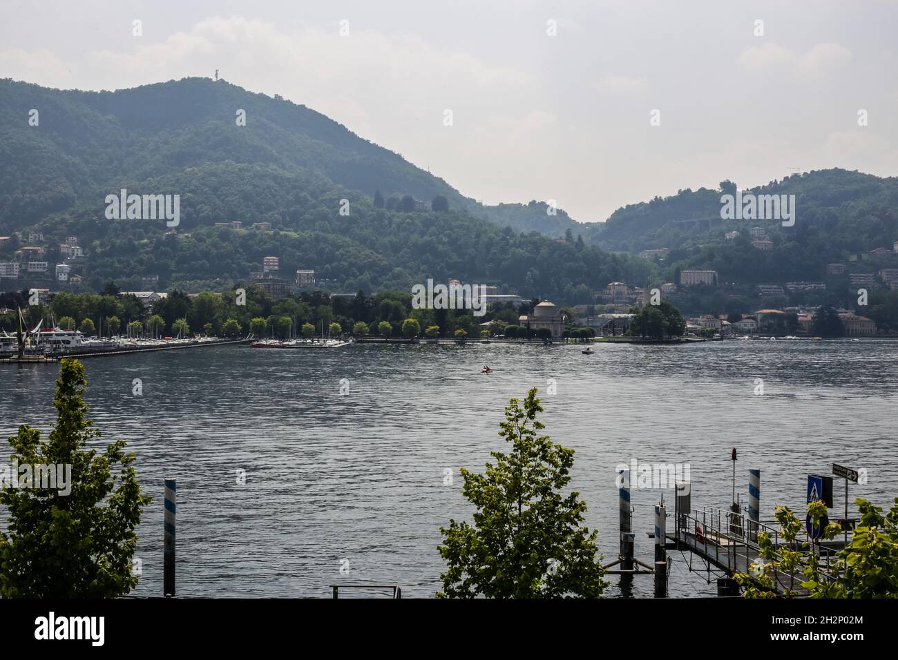 Como, Italy - June 15, 2017: View of Lake Como on a Cloudy Day Stock ...
