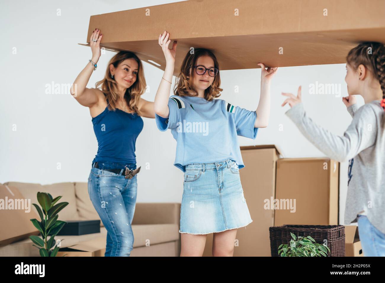 Child pack boxes hi-res stock photography and images - Alamy