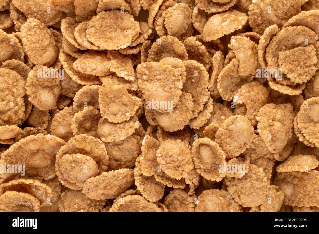 Delicious multi-grain flakes, close-up, top view Stock Photo - Alamy