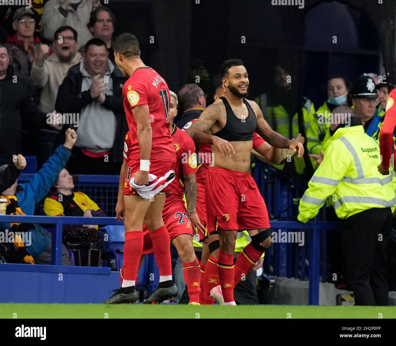 Liverpool, England, 23rd October 2021. Joshua King of Watford ...