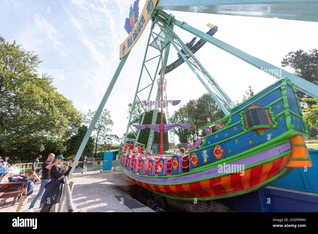Sea Dragon boat ride at Woodlands family theme park ,Totnes ,Devon ...