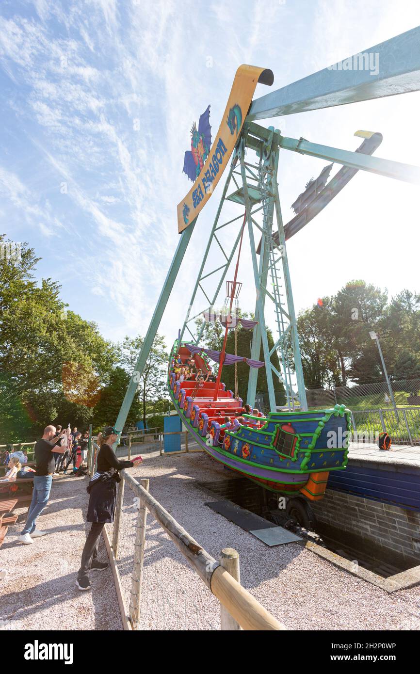 Sea Dragon boat ride at Woodlands family theme park ,Totnes ,Devon ...