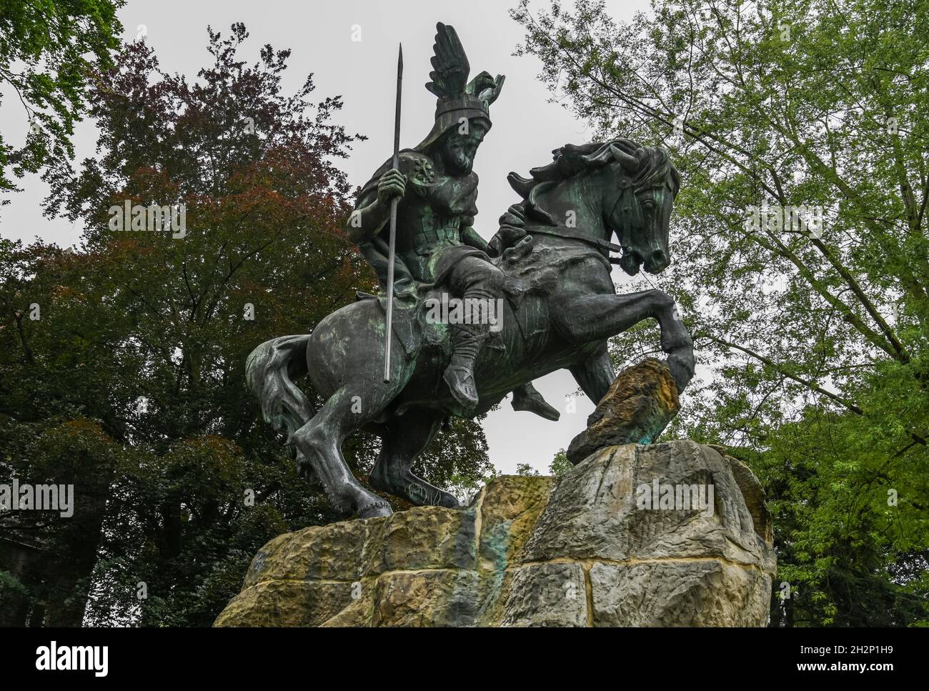 Wittekind-Denkmal, Herford, Nordrhein-Westfalen, Deutschland Stock ...