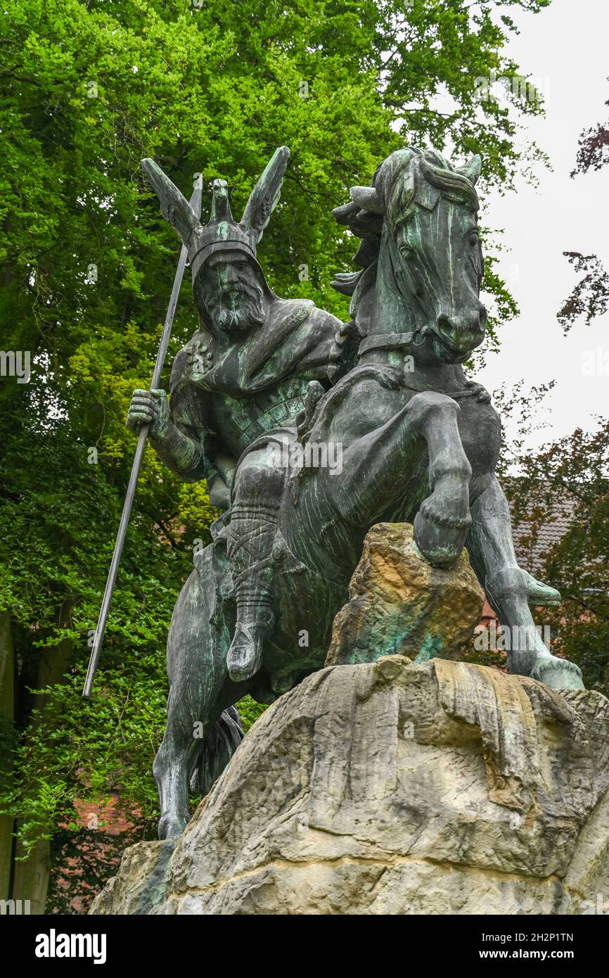 Wittekind-Denkmal, Herford, Nordrhein-Westfalen, Deutschland Stock ...