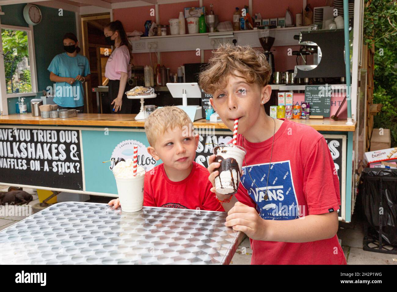 Morello's milkshake bar, Dartmouth, Devon, England, United Kingdom ...