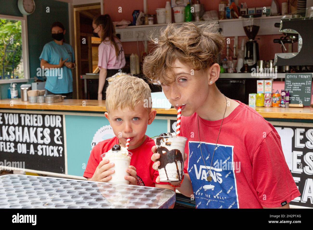 Morello's milkshake bar, Dartmouth, Devon, England, United Kingdom ...