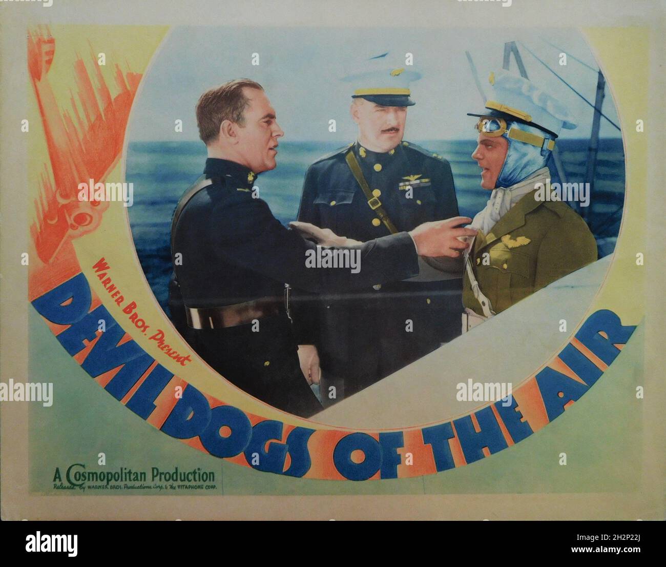 PAT O'BRIEN RUSSELL HICKS and JAMES CAGNEY in DEVIL DOGS OF THE AIR ...