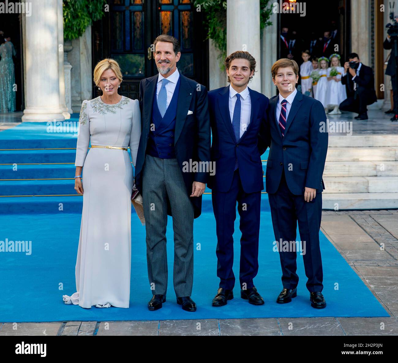 Athens, Griechenland. 23rd Oct, 2021. Crown Prince Pavlos and Crown ...