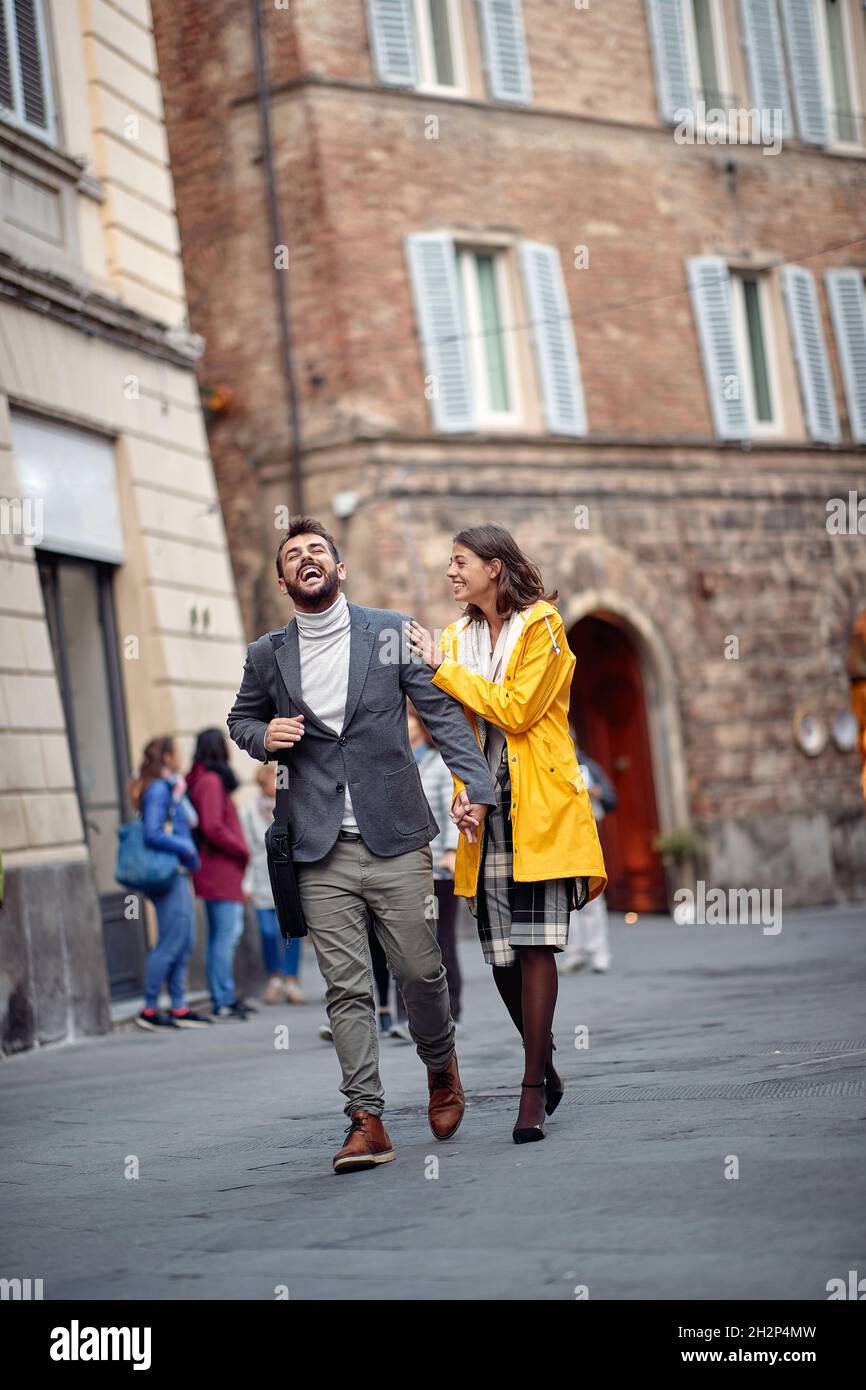 Enjoying walk together portrait hi-res stock photography and images - Alamy