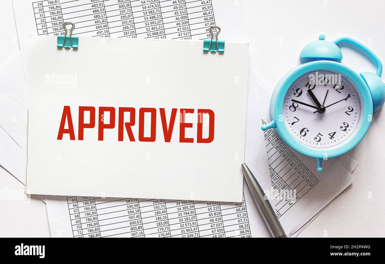 Approval documents hi-res stock photography and images - Alamy