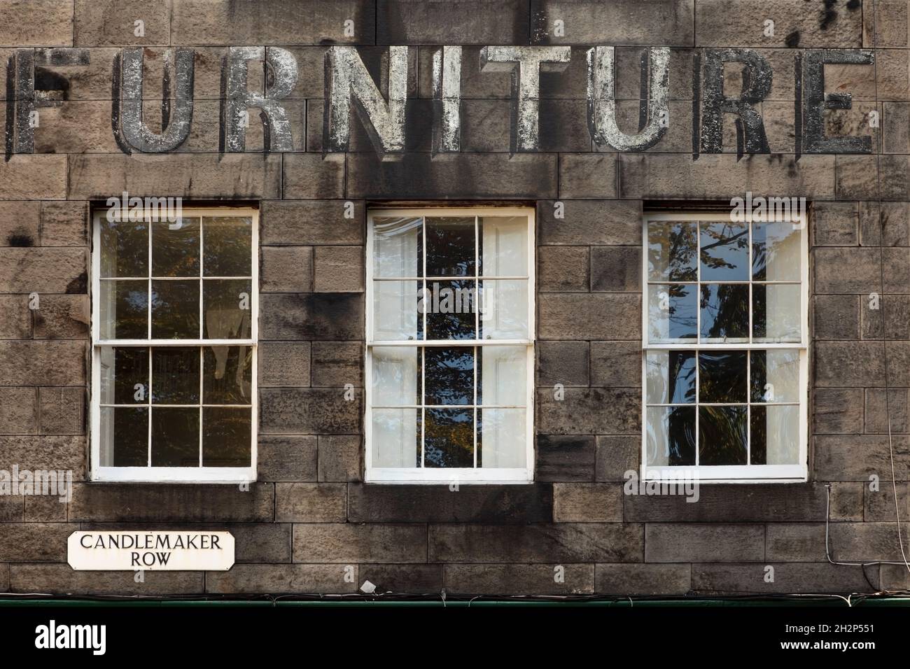 Old furniture store, Candlemaker Row, Edinburgh, Scotland, UK Stock ...