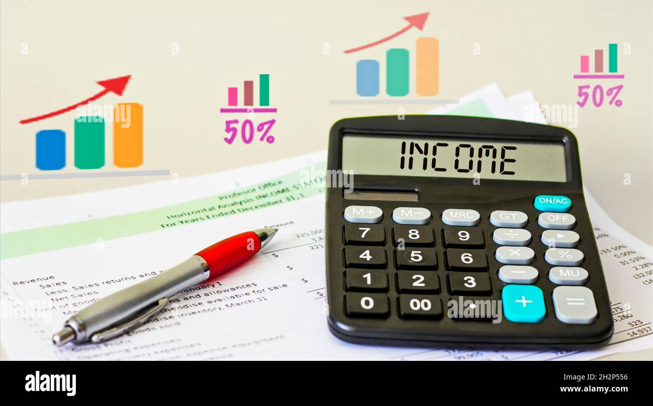 Income calculator hi-res stock photography and images - Alamy