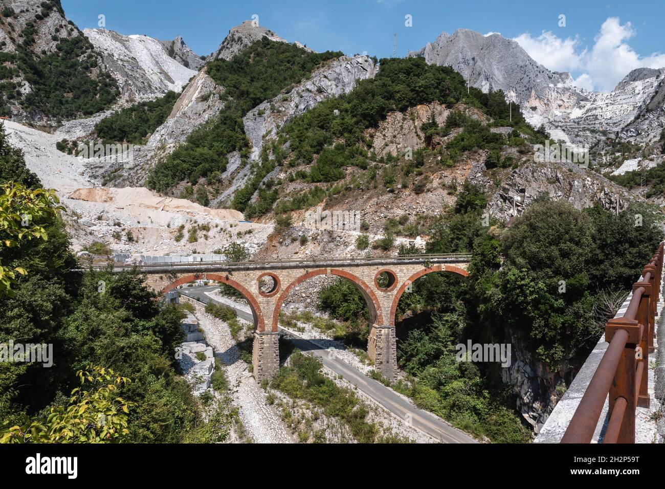 Bridge of Vara in Carrara, site of the Old Private Marble Railway ...