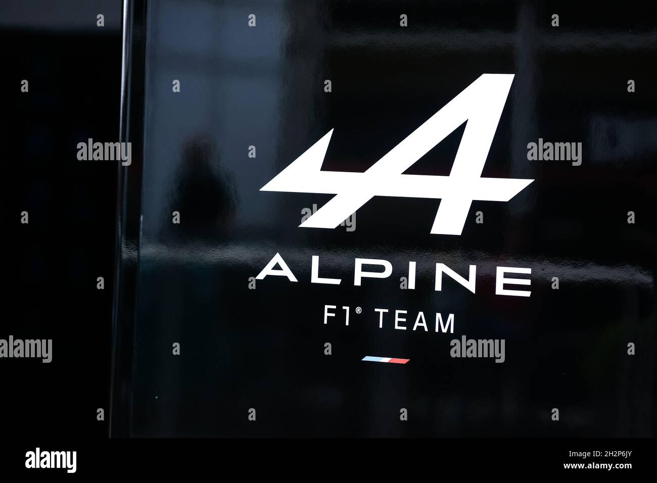 Alpine F1 A521, logo illustration during the Formula 1 Aramco United ...