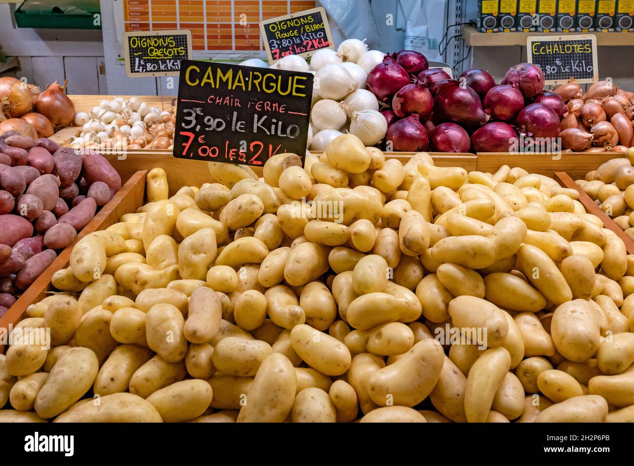 The Camargue potato, is an old France's old potato varieties Stock ...