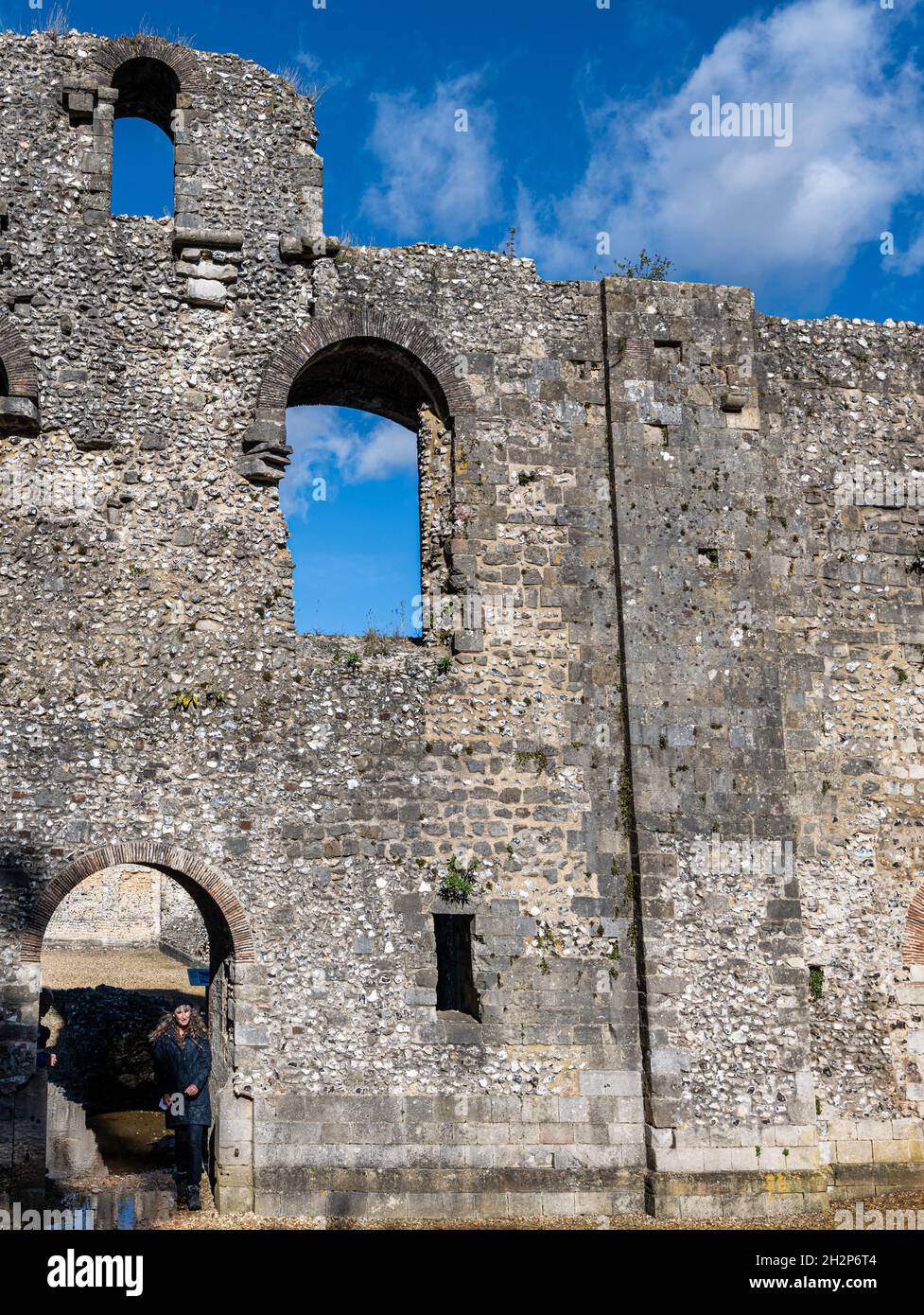 Wolvesey Castle, also known as the Old Bishop’s Palace, a medieval ruin ...