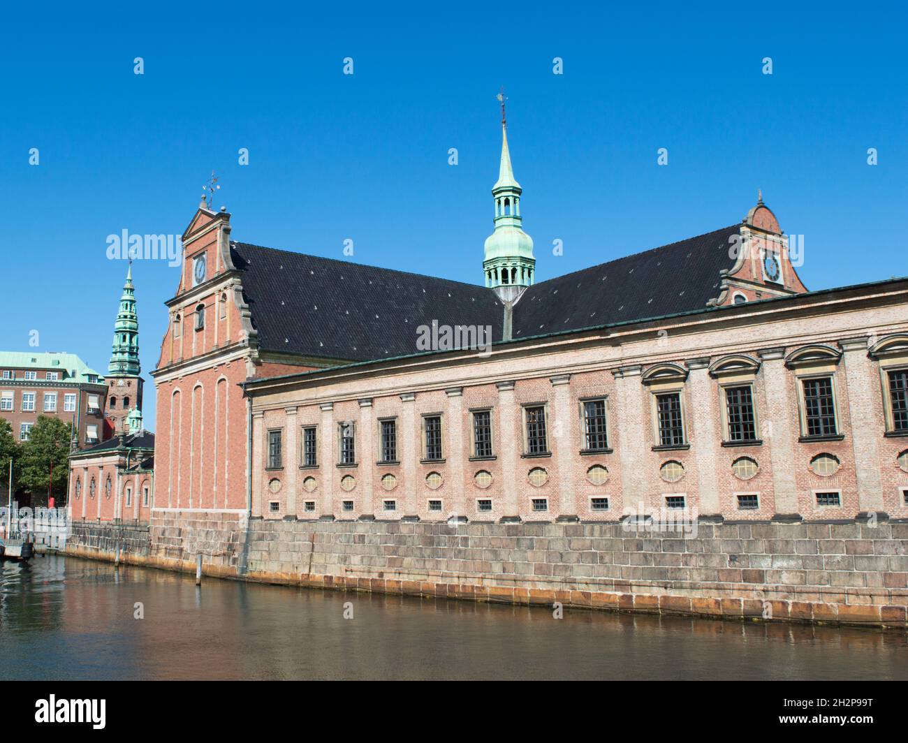 Historic parish church, Holmen church in the central Copenhagen ...