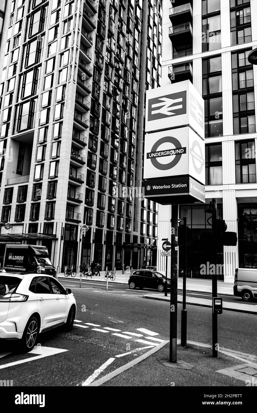 Modern High Rise Office And Residential Buildings In London With A ...