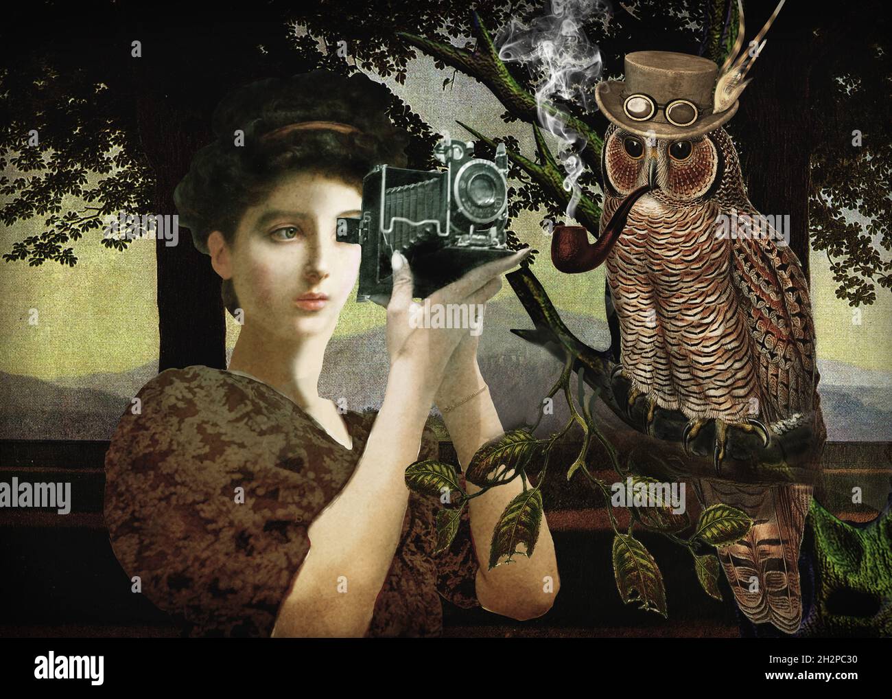 Portrait photography in the forest Stock Photo - Alamy