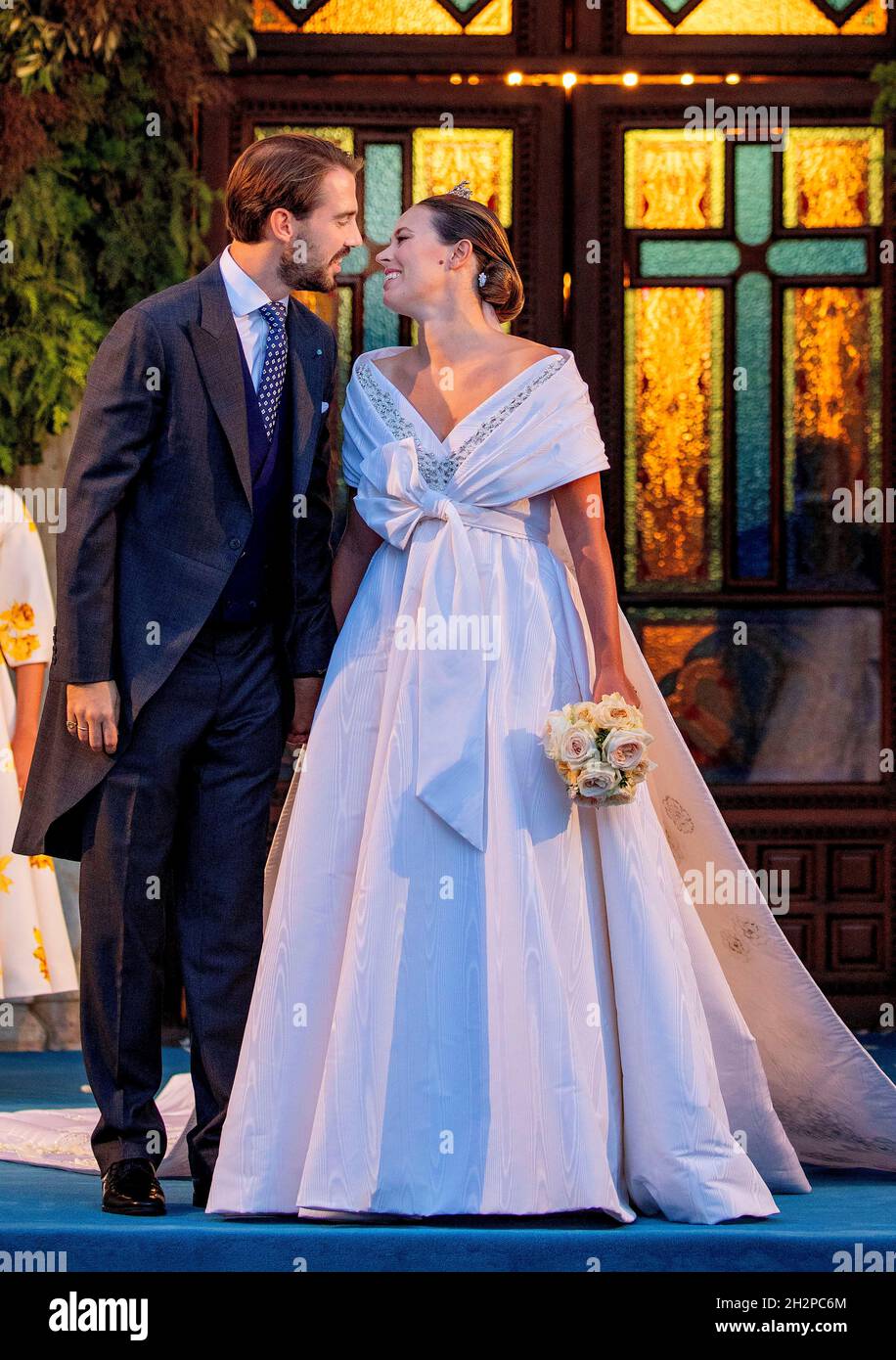 Athens, Griechenland. 23rd Oct, 2021. Prince Philippos and Princess ...