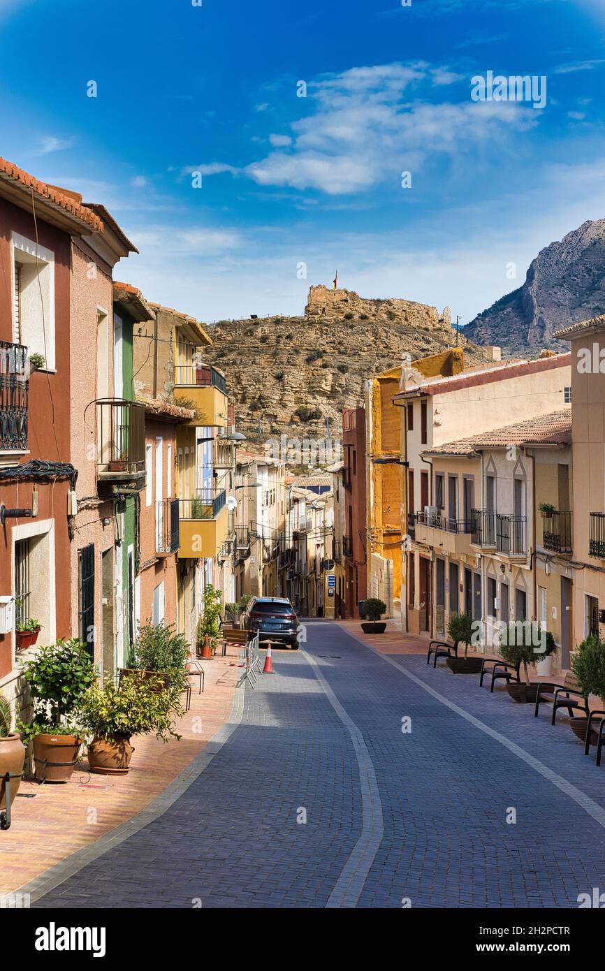 Busot in Spain, Alicante province. Historical, characteristically ...