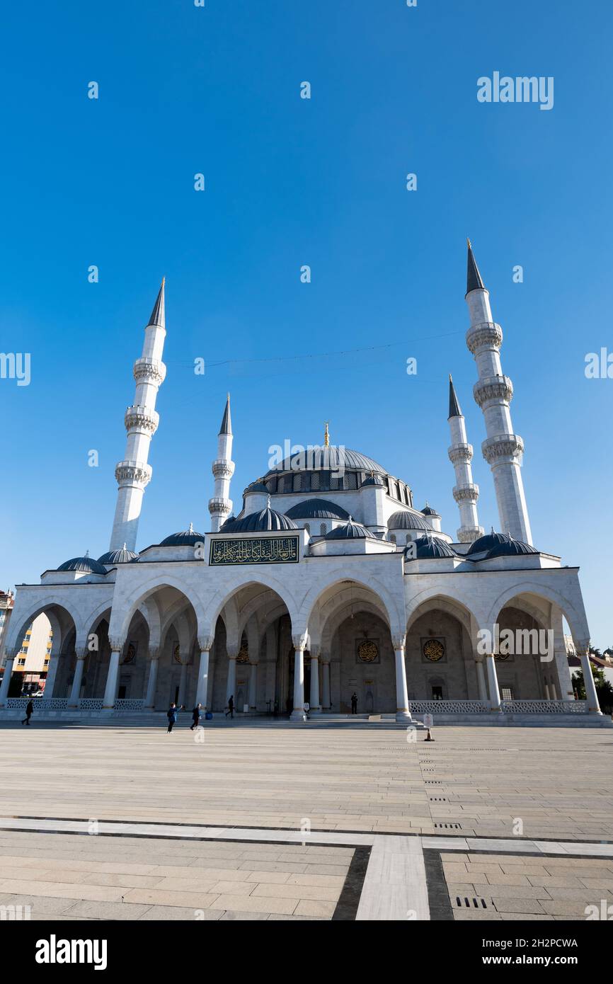 Ankara, Turkey - October 2021: Melike Hatun Mosque in Ankara, Turkey ...