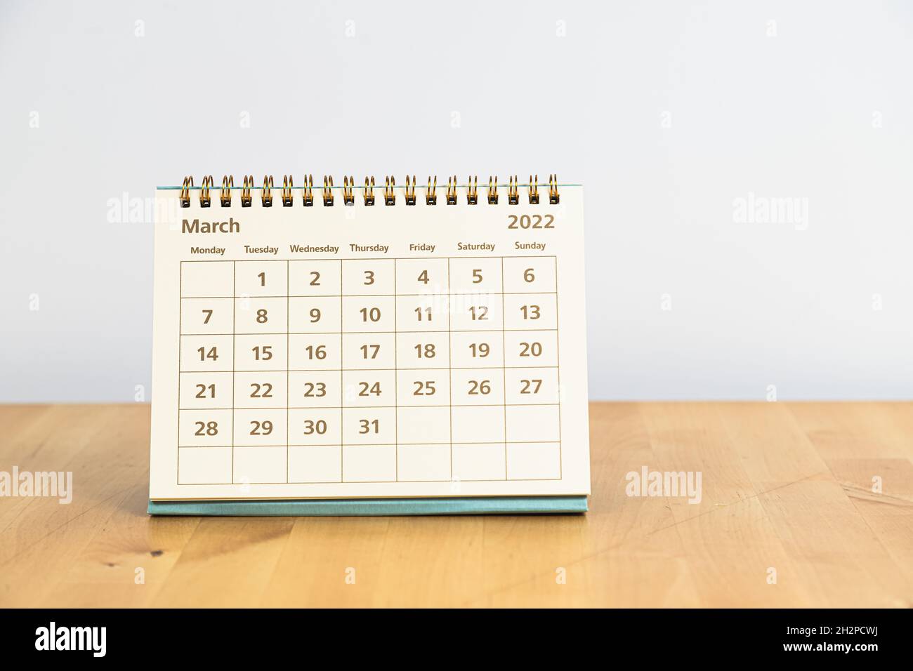 March paper calendar blank hi-res stock photography and images - Alamy