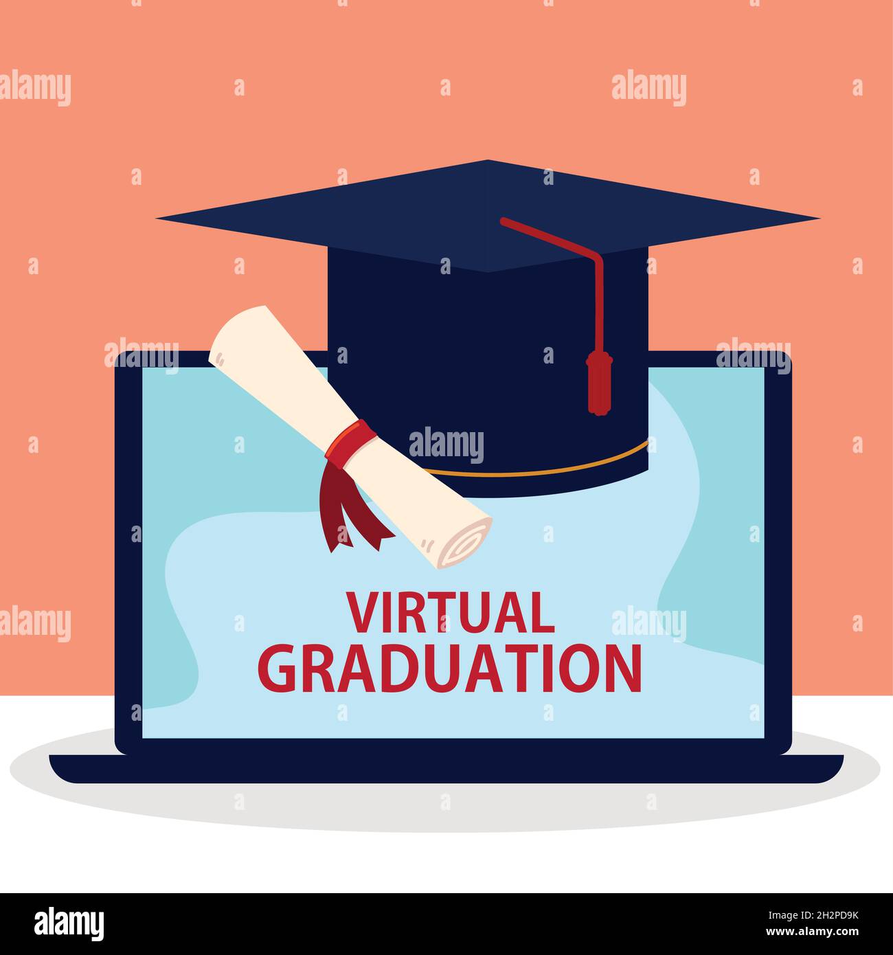 virtual graduation education Stock Vector Image & Art - Alamy