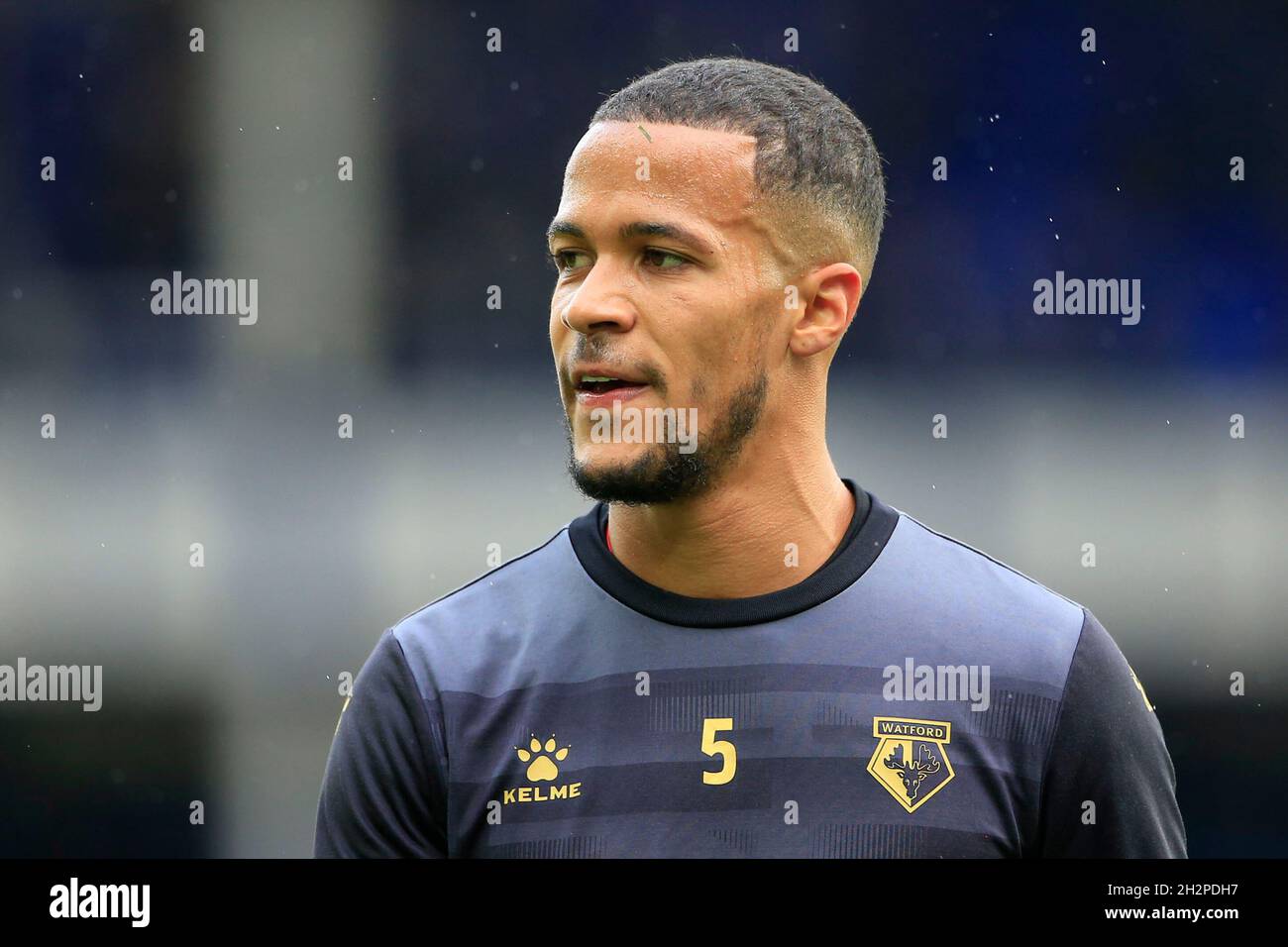 William Troost-Ekong #5 of Watford during the warm up for the game ...