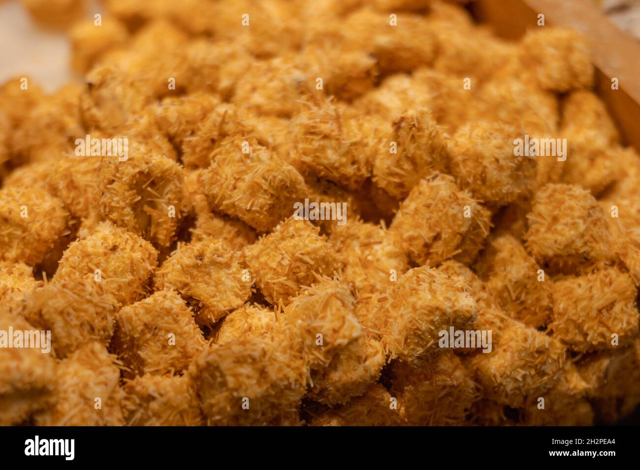 Turkish delight, Lokum in Turkey, traditional Turkish sweets, close-up ...