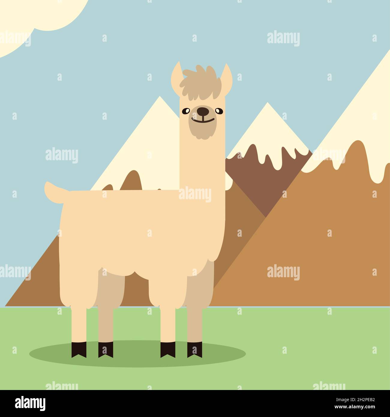 Andes mountain wildlife Stock Vector Images - Alamy