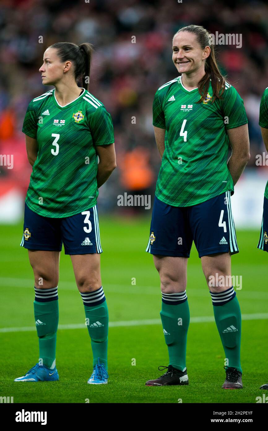 LONDON, UK. OCT 23RD Demi Vance of Northern Ireland and Sarah McFadden ...