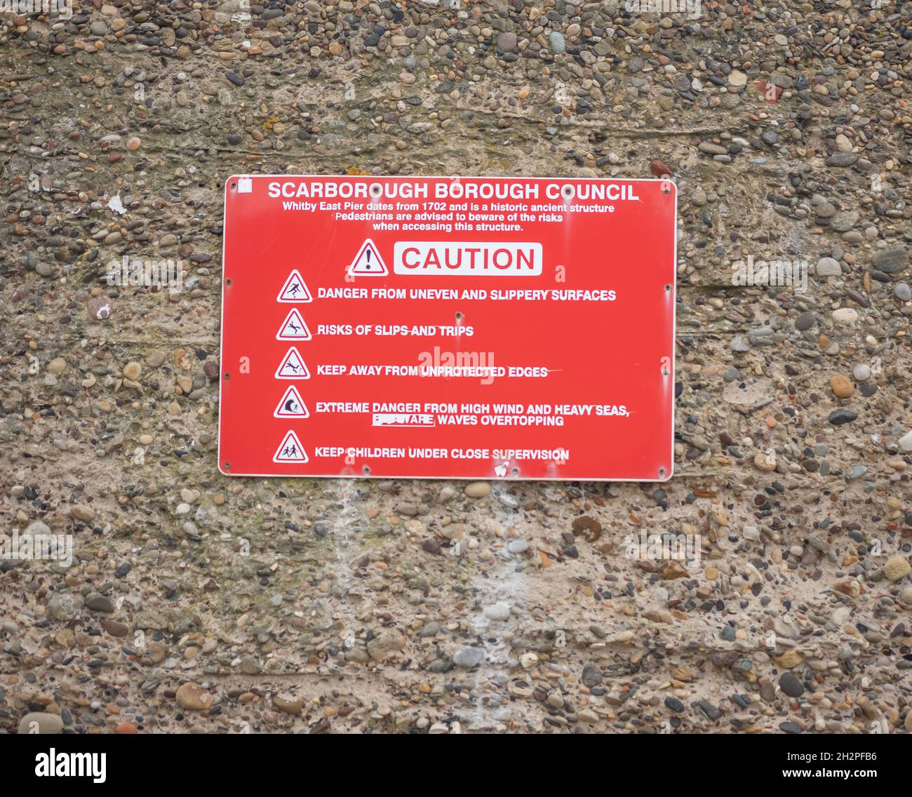 Whitby, Yorkshire, UK – October 20 2021. Scarborough Borough Council ...