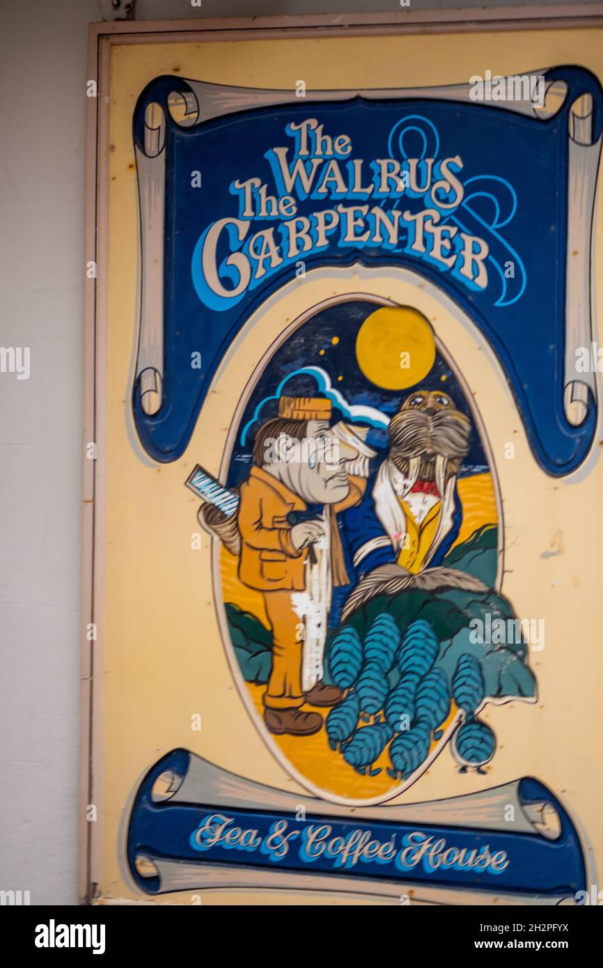 Whitby, Yorkshire, UK – October 20 2021. The Walrus & The Carpenter ...