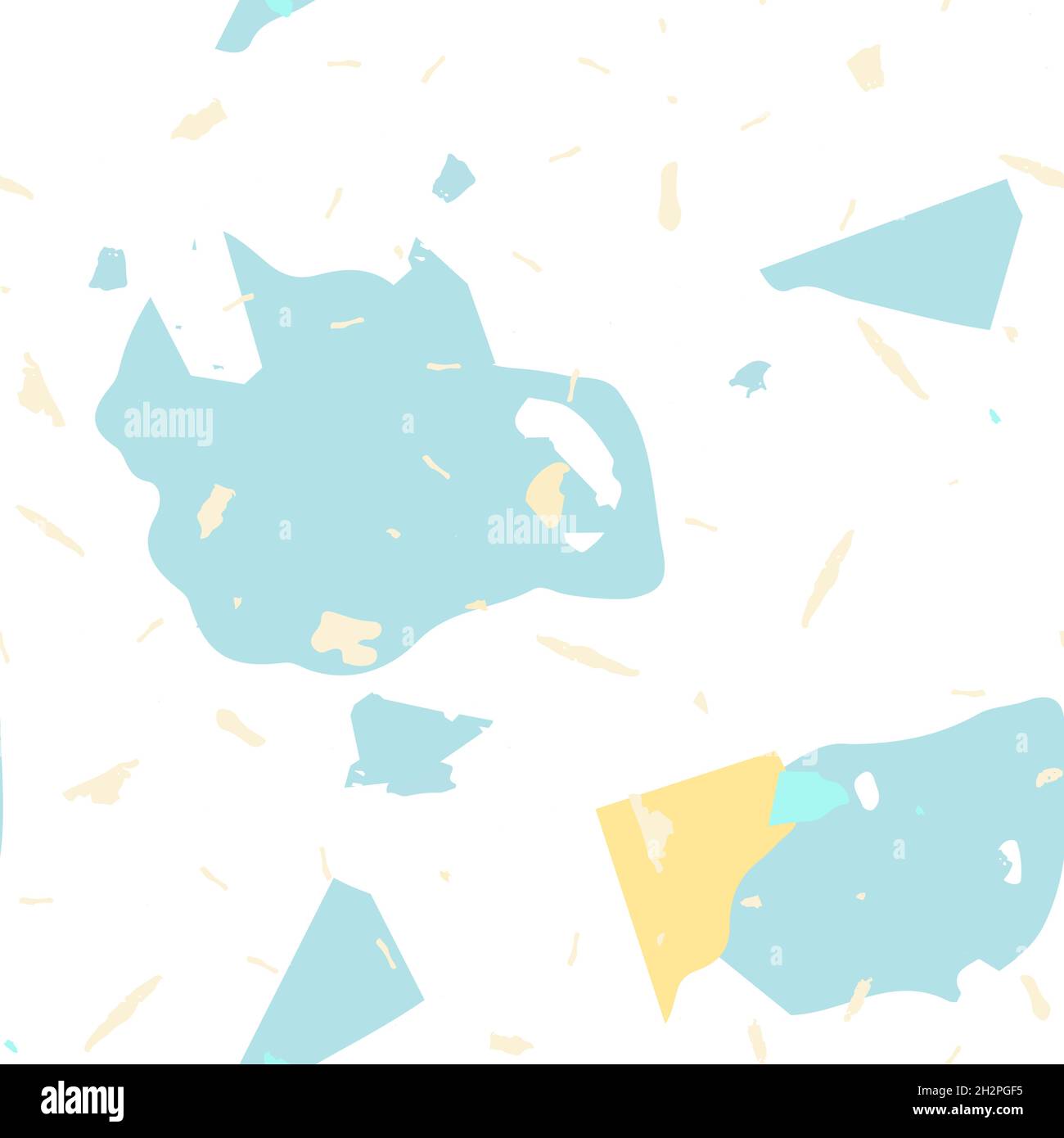 Terrazzo seamless pattern. Blue classic flooring texture. Background ...