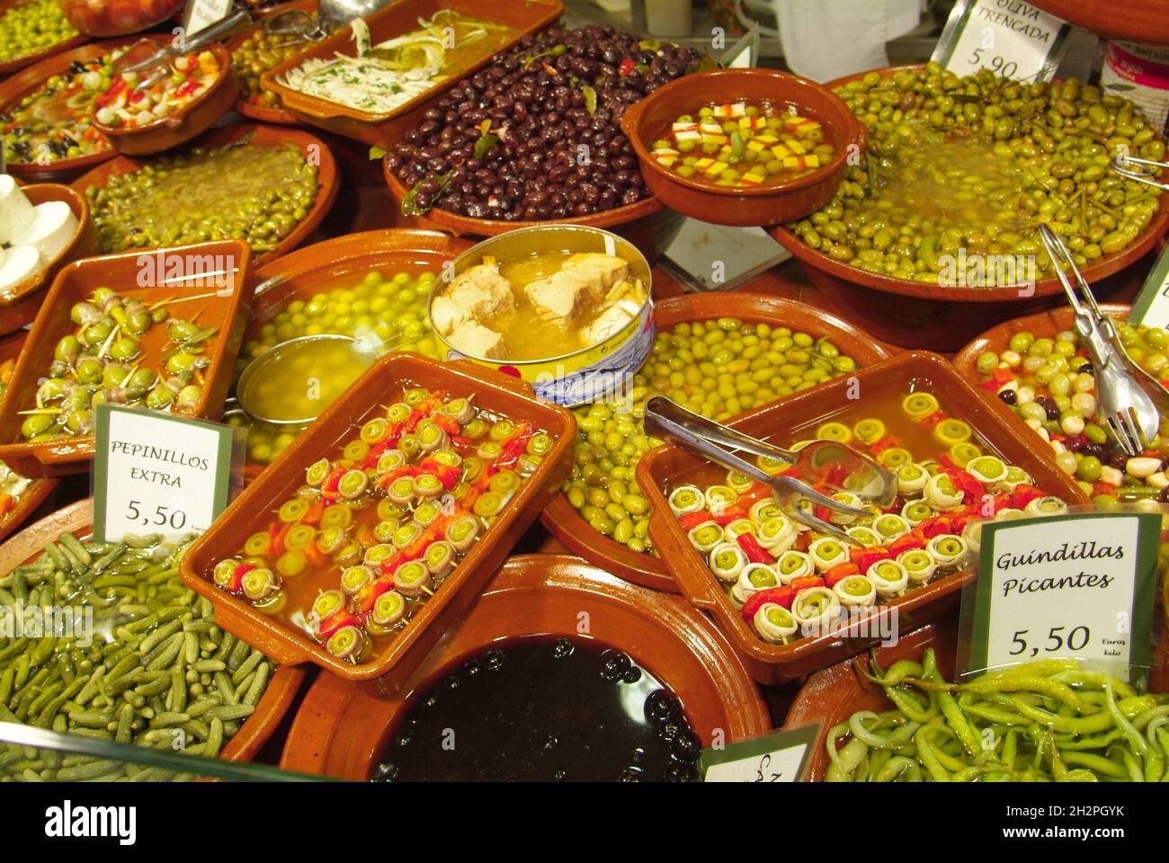 Europa, Spanien, Balearen, Mallorca, Palma, Mercat de l'Olivar am Placa ...