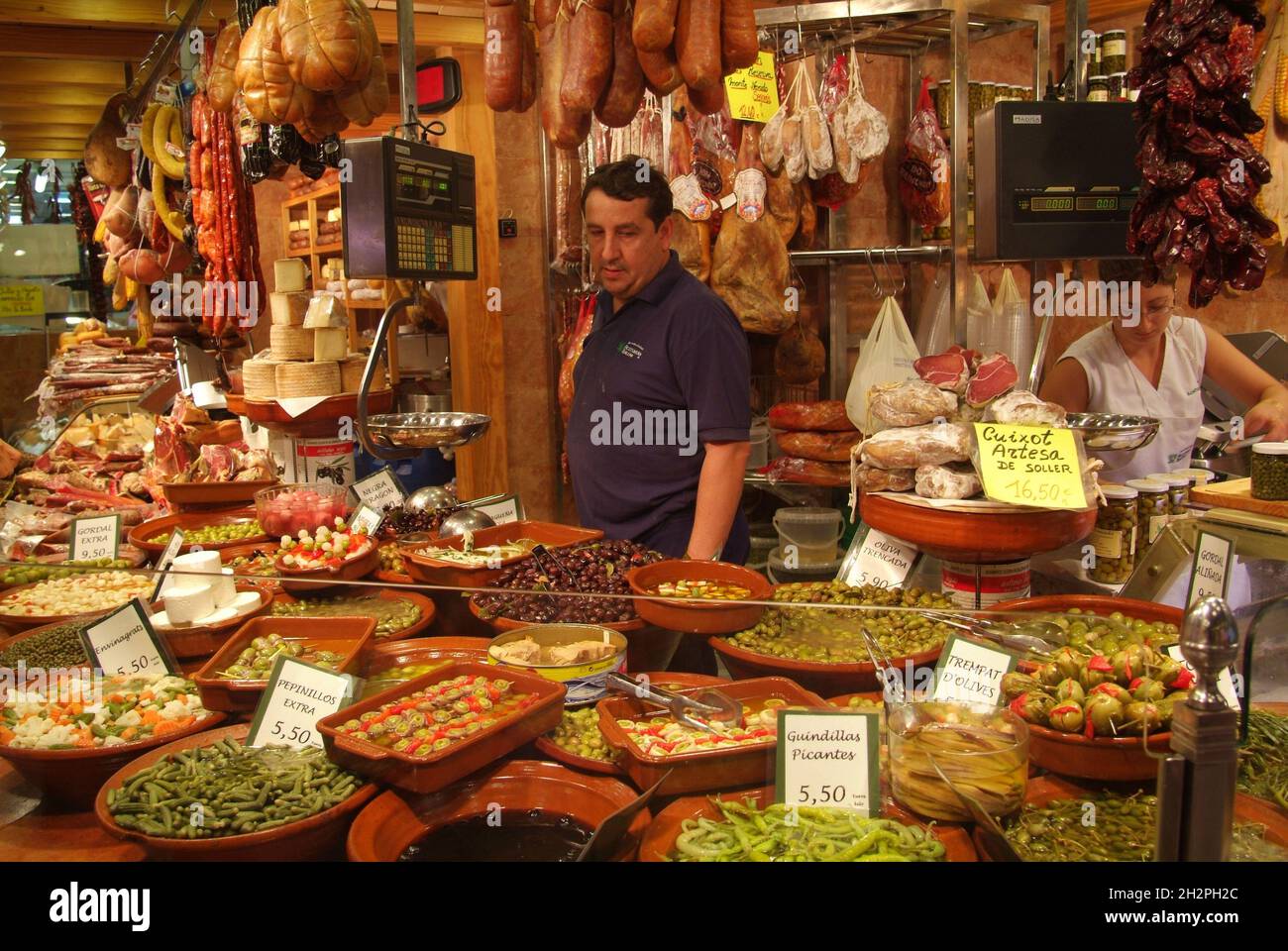 Europa, Spanien, Balearen, Mallorca, Palma, Mercat de l'Olivar am Placa ...