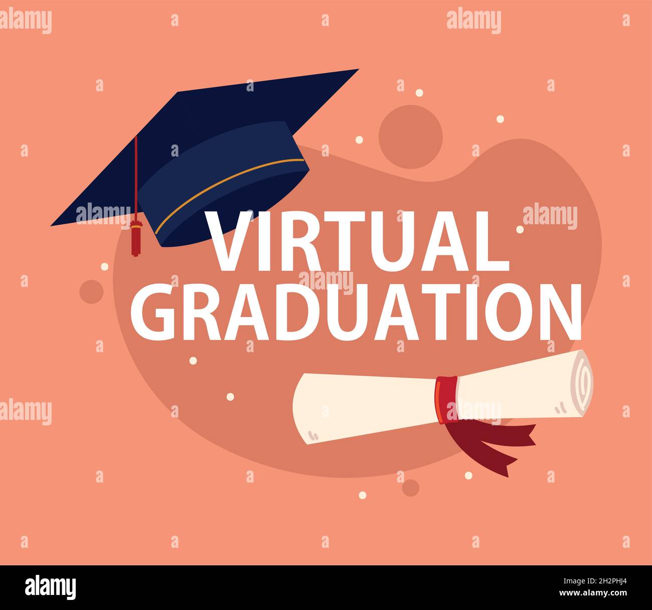 virtual graduation poster Stock Vector Image & Art - Alamy