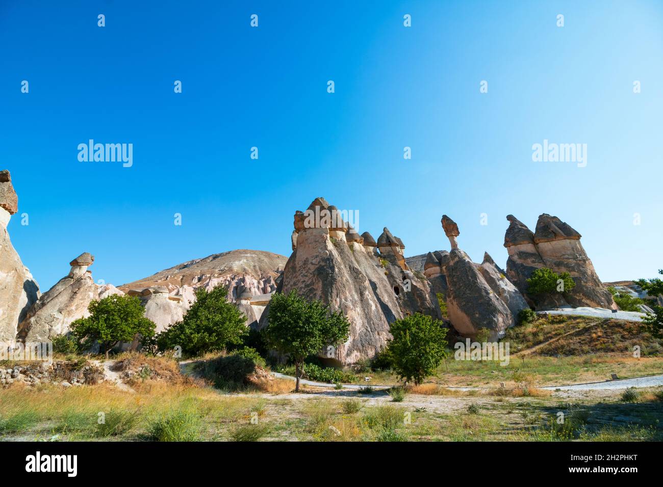 View of Pasabagi Open Air Museum in Cappadocia Nevsehir Turkey. Open ...