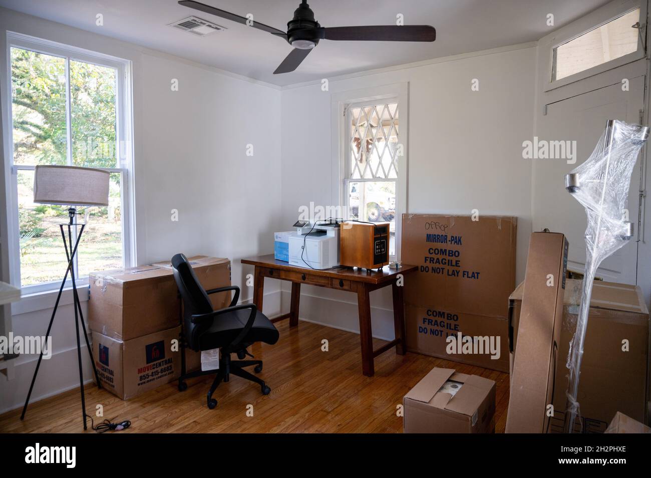 Messy destroyed house after a natural disaster Stock Photo - Alamy