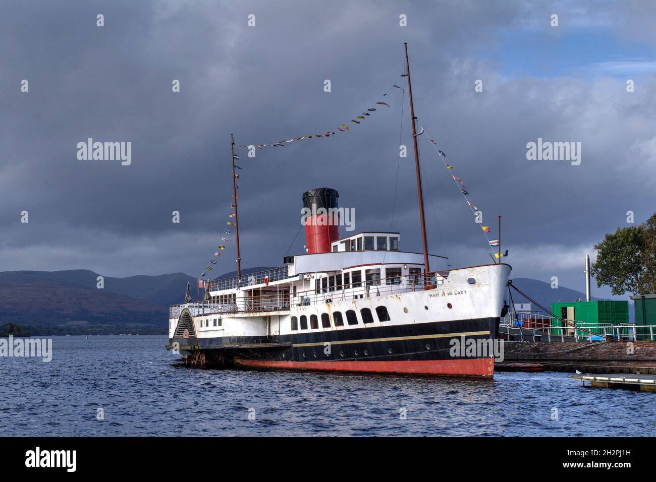 Steam ship at Loch Lomond Stock Photo - Alamy