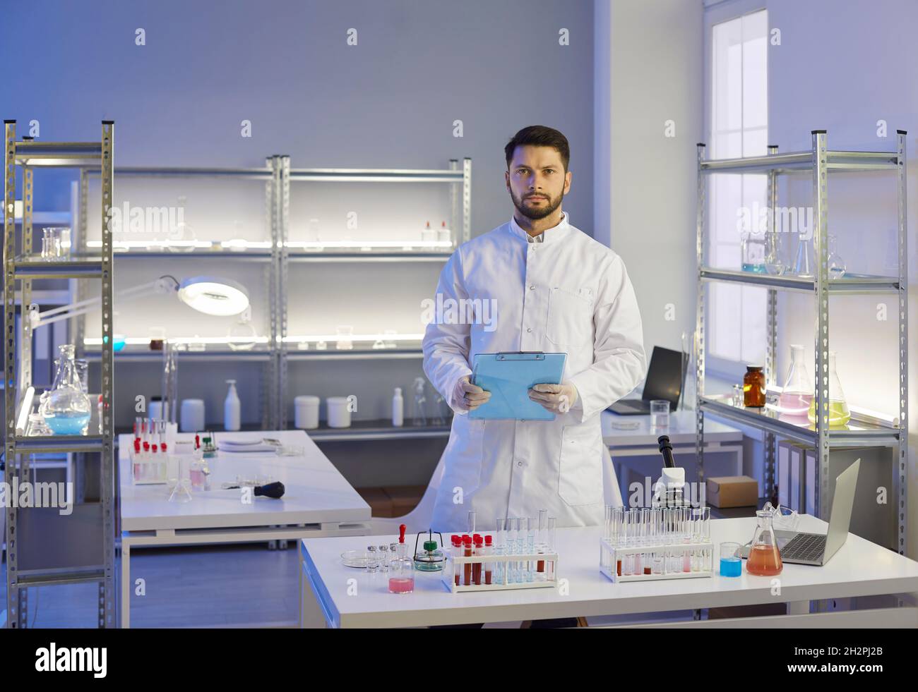 Male researcher science laboratory hi-res stock photography and images ...