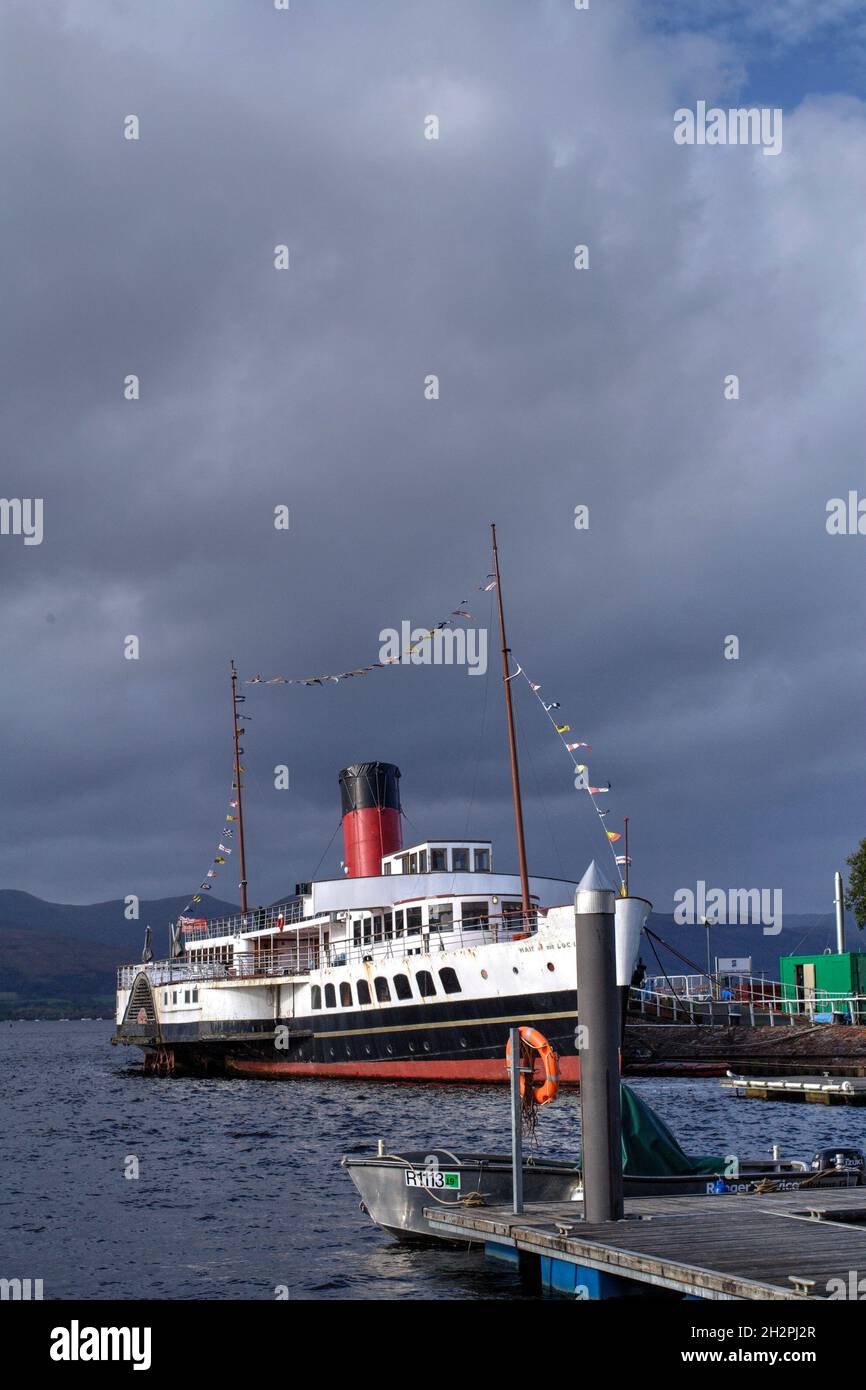 Steam ship at Loch Lomond Stock Photo - Alamy