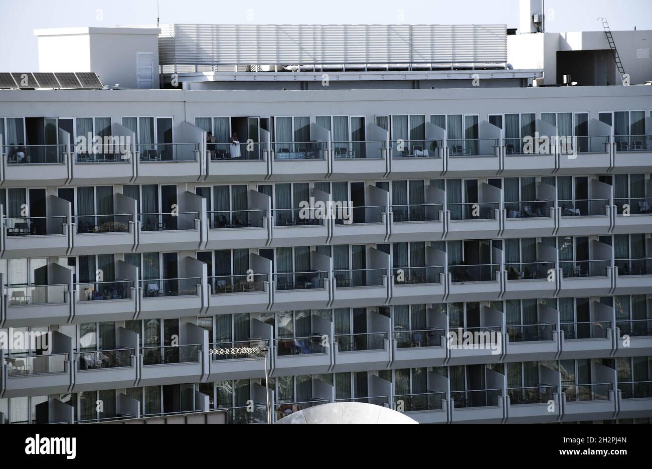 Modern residential building with balconies Stock Photo - Alamy