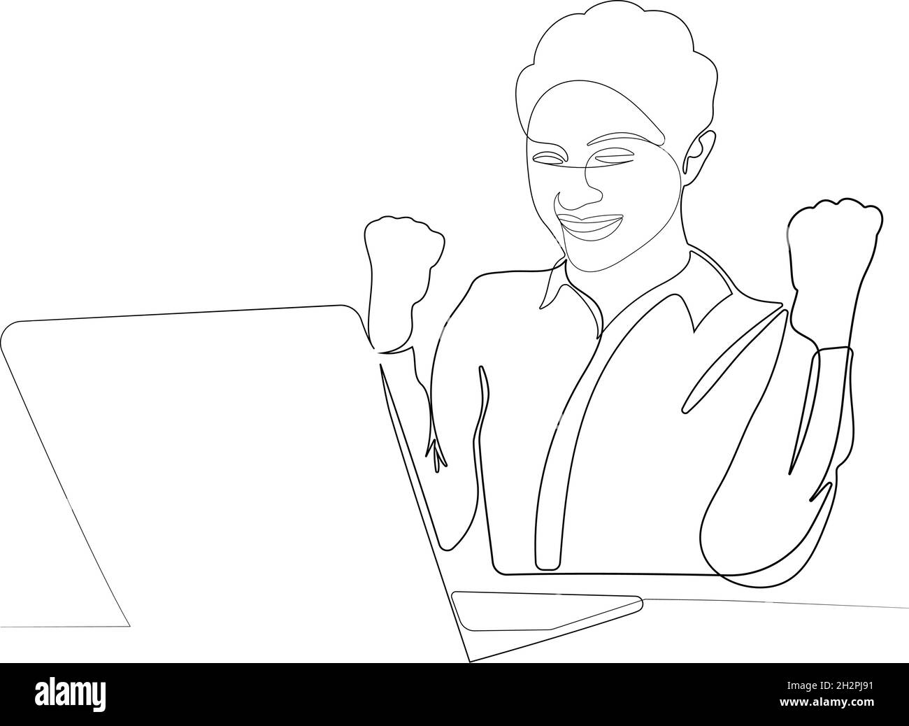 Happy people drawing Black and White Stock Photos & Images - Alamy