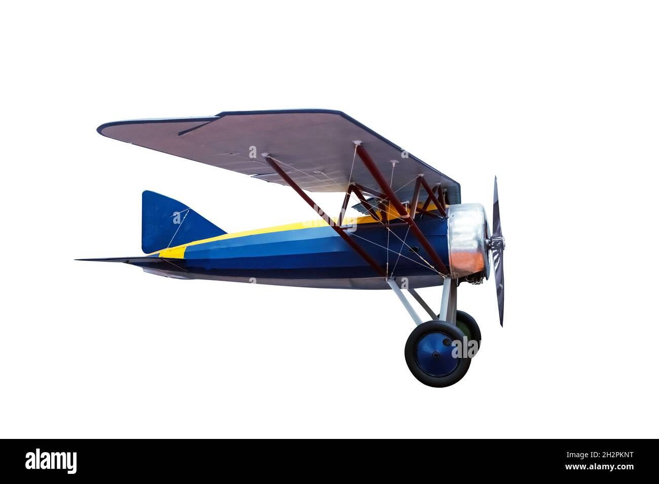 Small old generic airplane isolated on white Stock Photo - Alamy