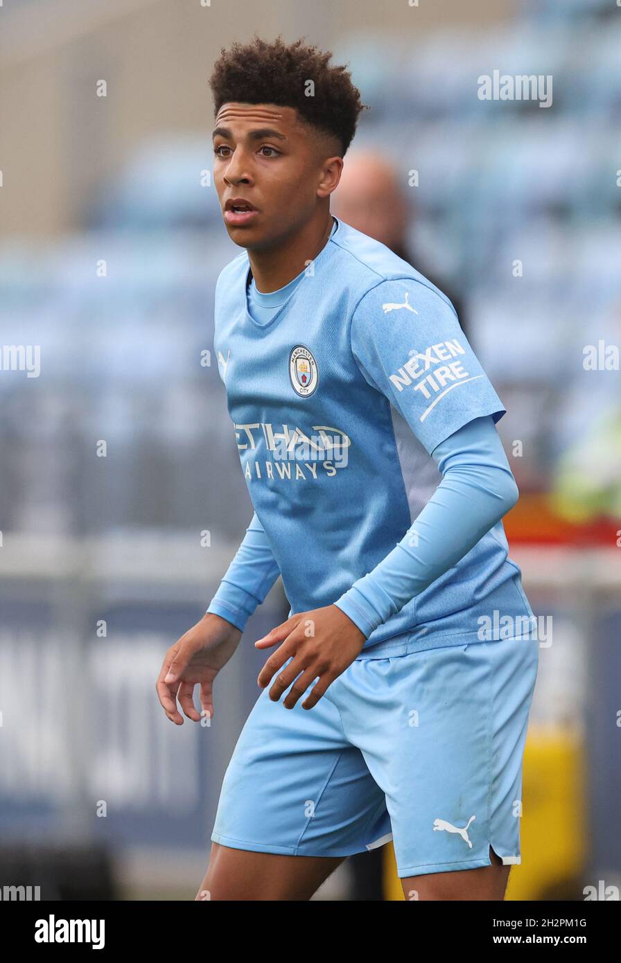 Manchester, England, 23rd October 2021. Rico Lewis of Manchester City ...