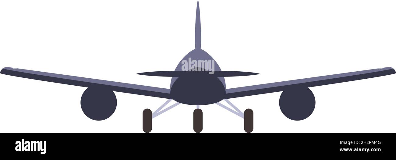 passenger airliner front view Stock Vector Image & Art - Alamy
